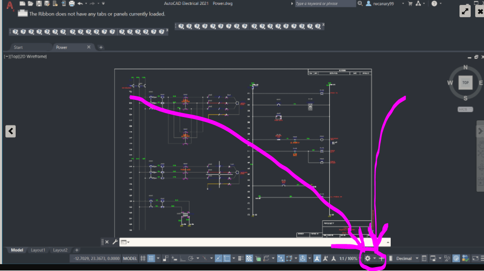 I wiped out my menu bar ..... no electrical function, only plain ...