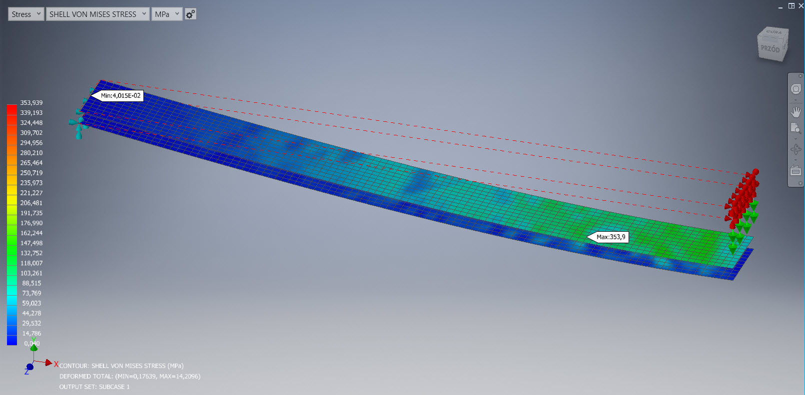 Shell element problem with stress - Autodesk Community