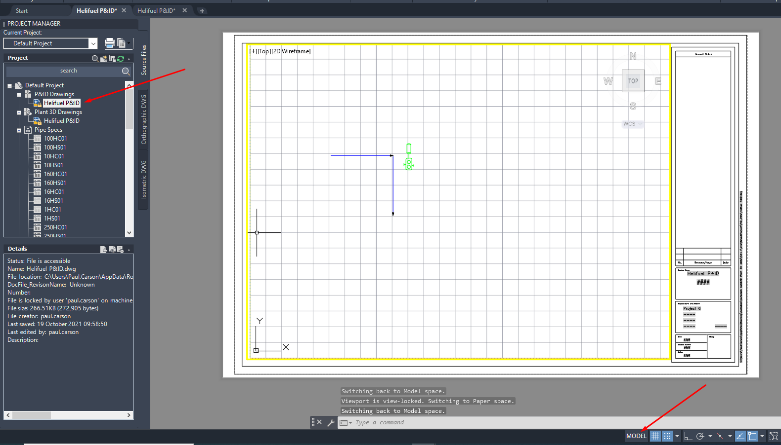 Solved Switching To Model Space Autodesk Community 
