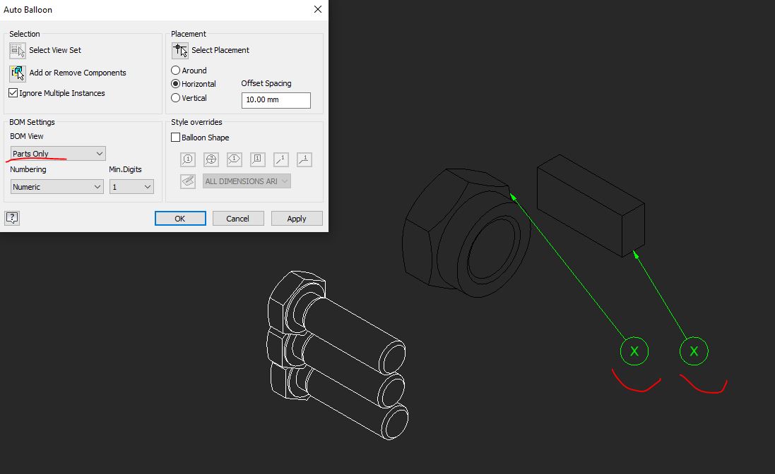 Solved Bom Setting For Sub Assembly Drawing Views Autodesk Community