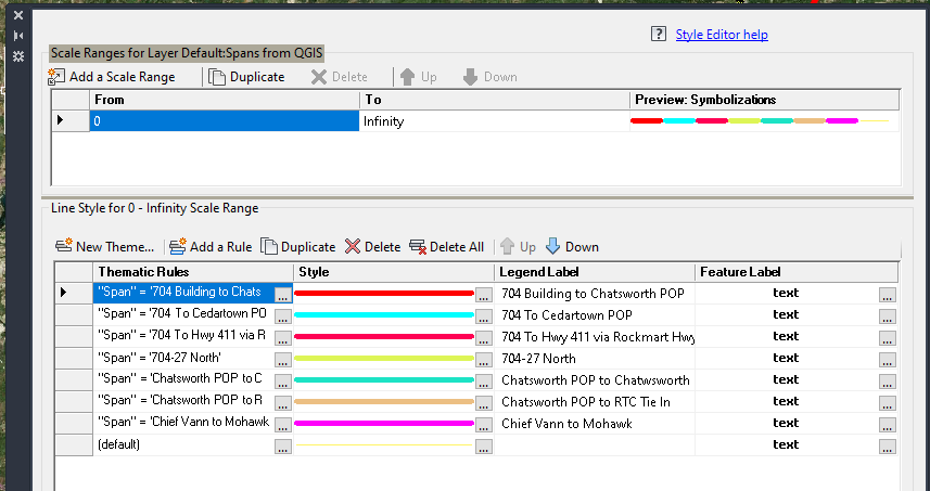 Solved: Applying an existing theme to added polylines in a shapefile - Autodesk Community