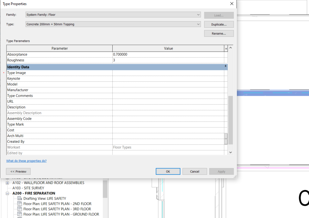 Solved: How to add Fire Rating "type Parameter" in floor assembly identity data? - Autodesk ...