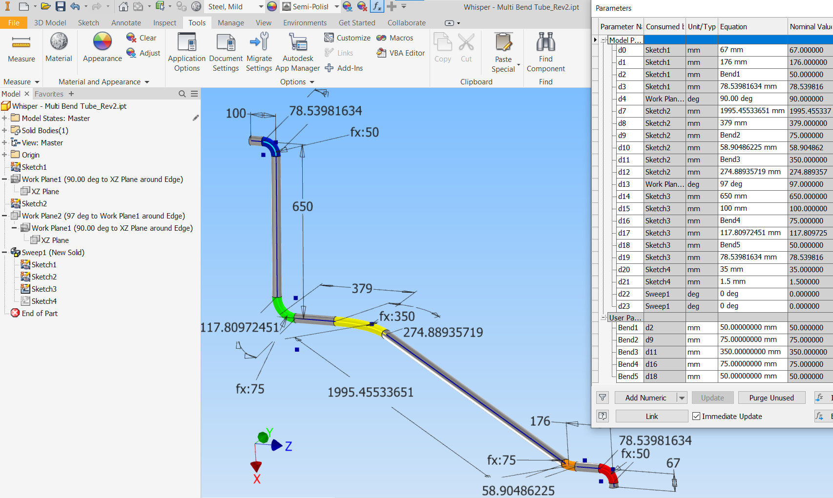 Unfold / develop a swept profile - Autodesk Community