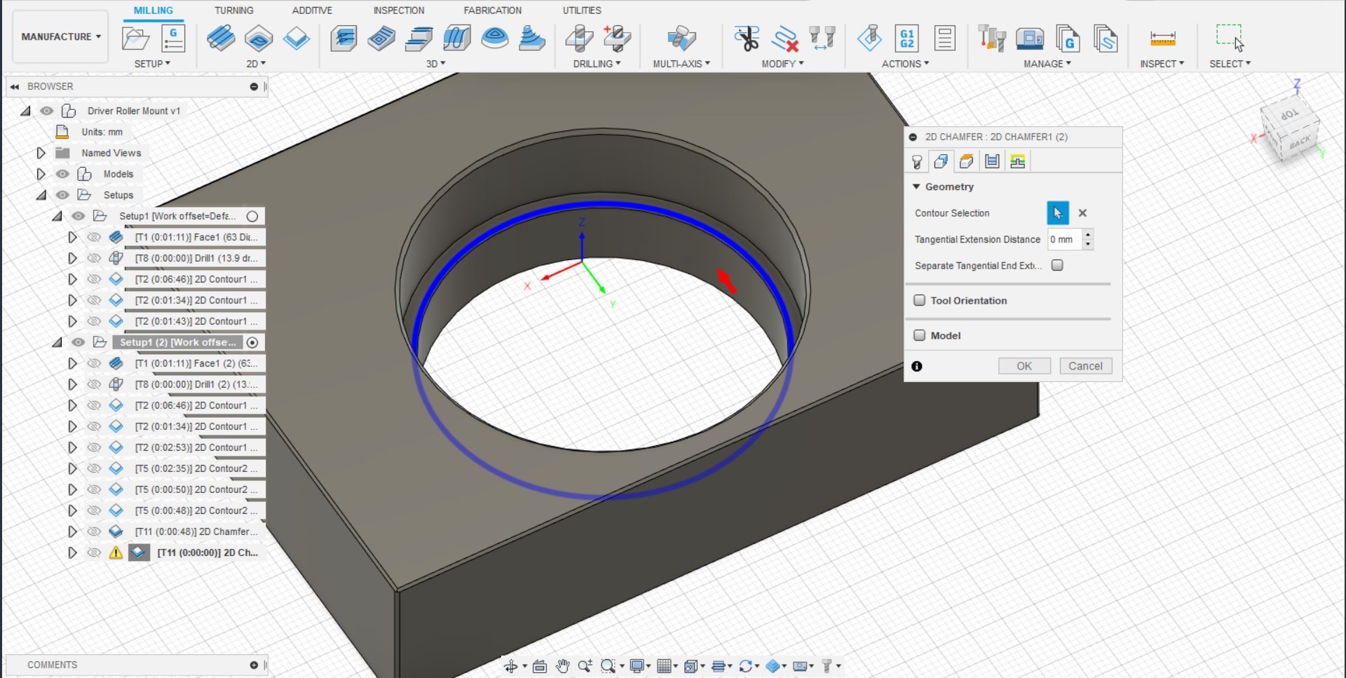 Solved: Unable to create 2D Chamfer toolpath - Autodesk Community