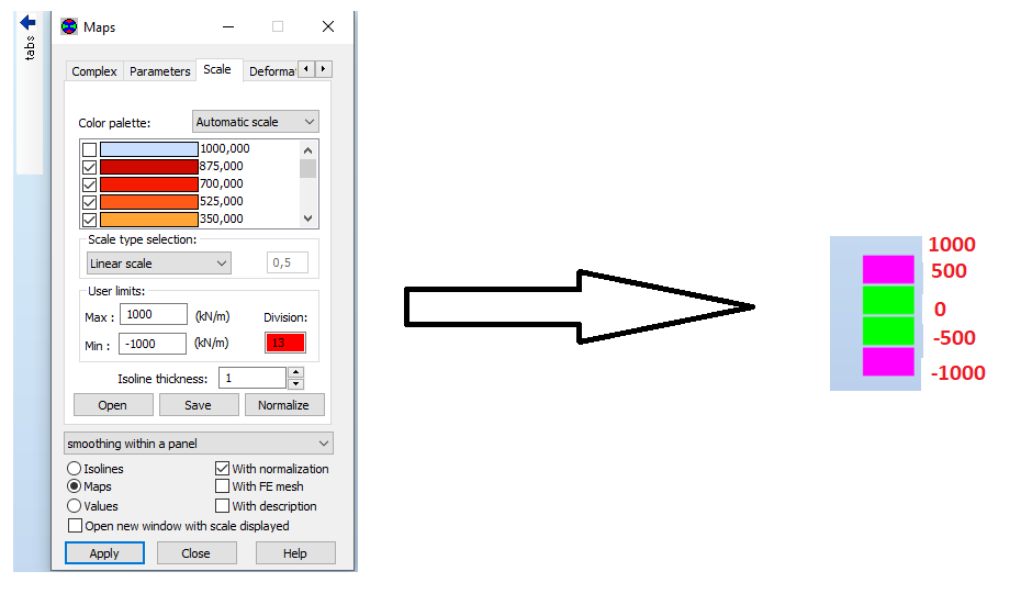 How to adjust scale to only show two colors - Autodesk Community