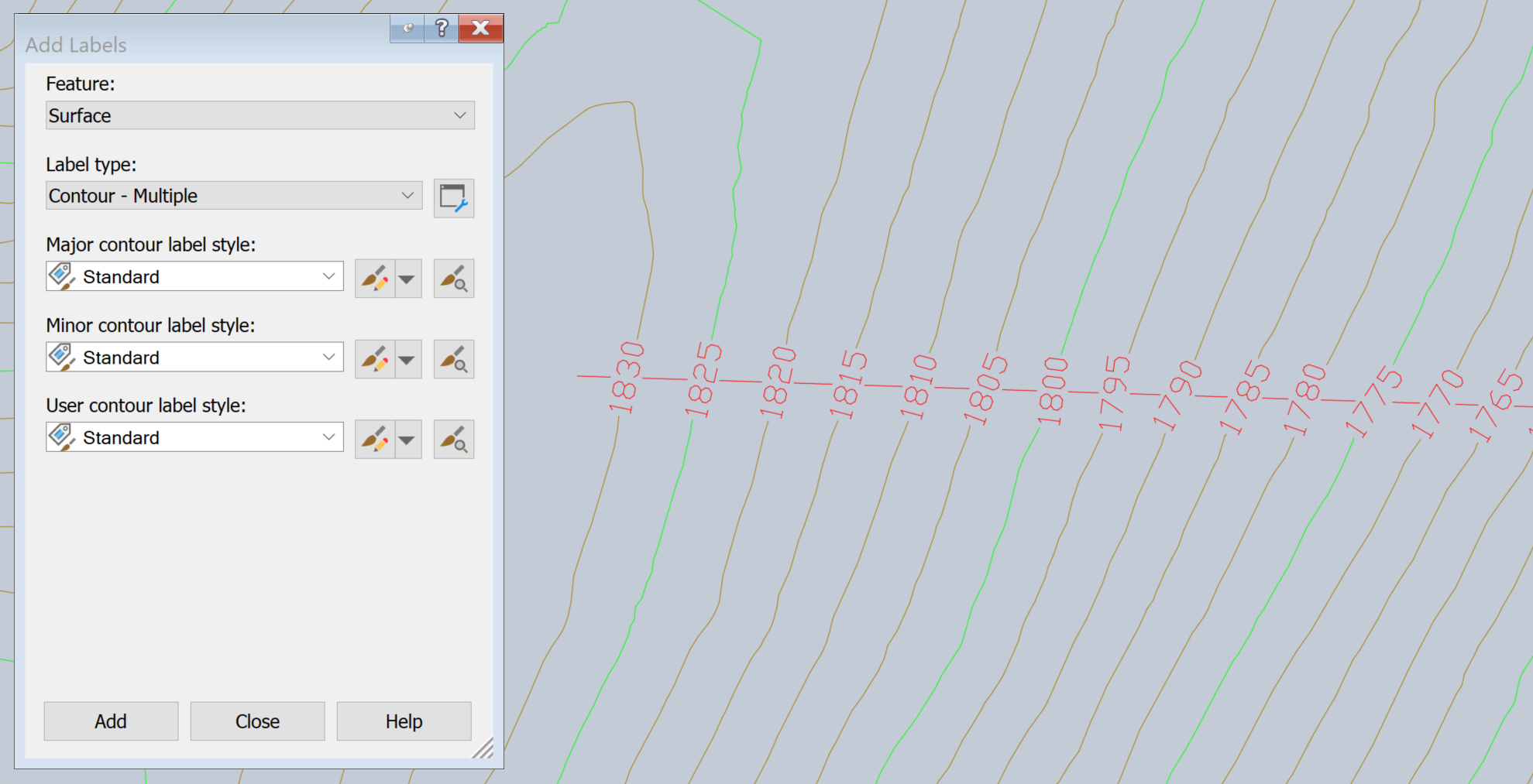Solved: Cant get Contour Labels to work but all other surface labels ...