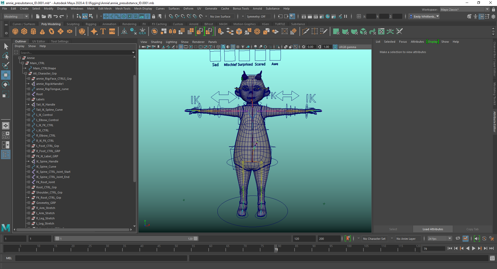 Attempting to move or scale model leaves rig behind - Autodesk Community