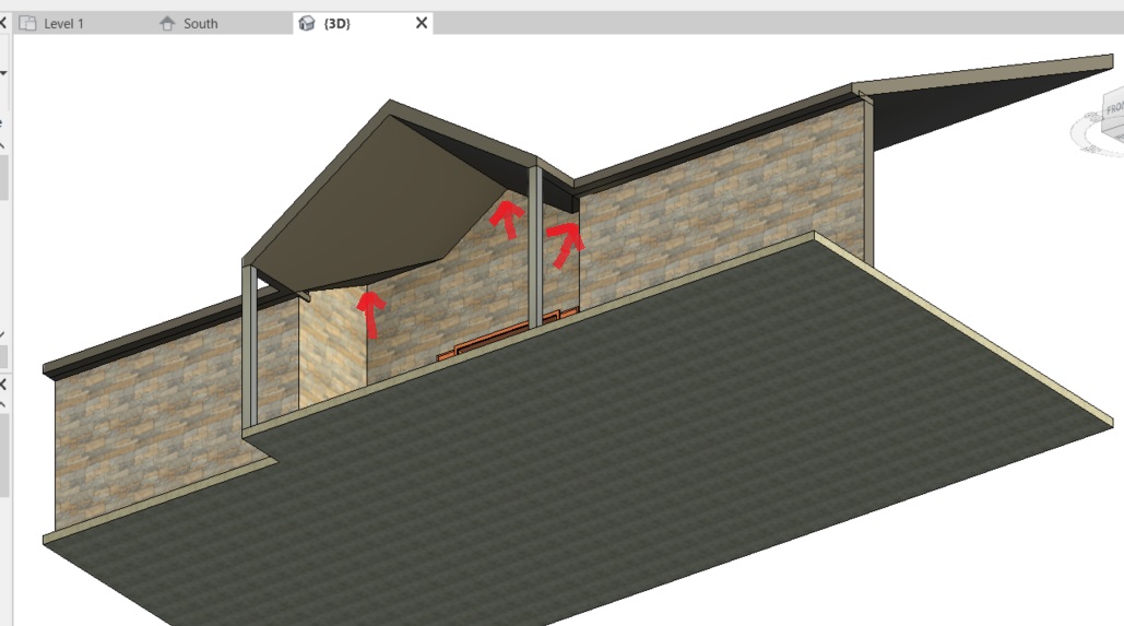 Solved: Help with Roof Design with Gable Entry in a bay - Autodesk ...