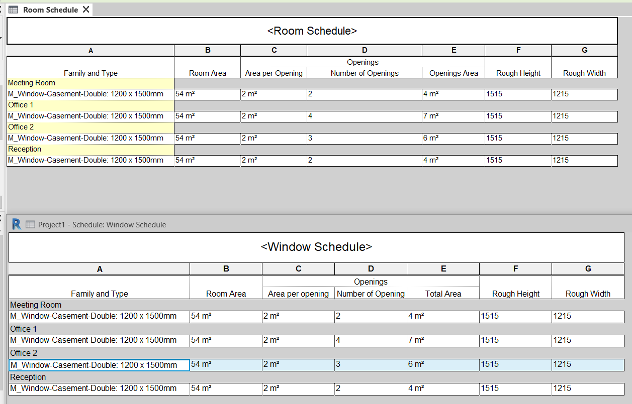 Window vs Room Schedule/embedded - Autodesk Community