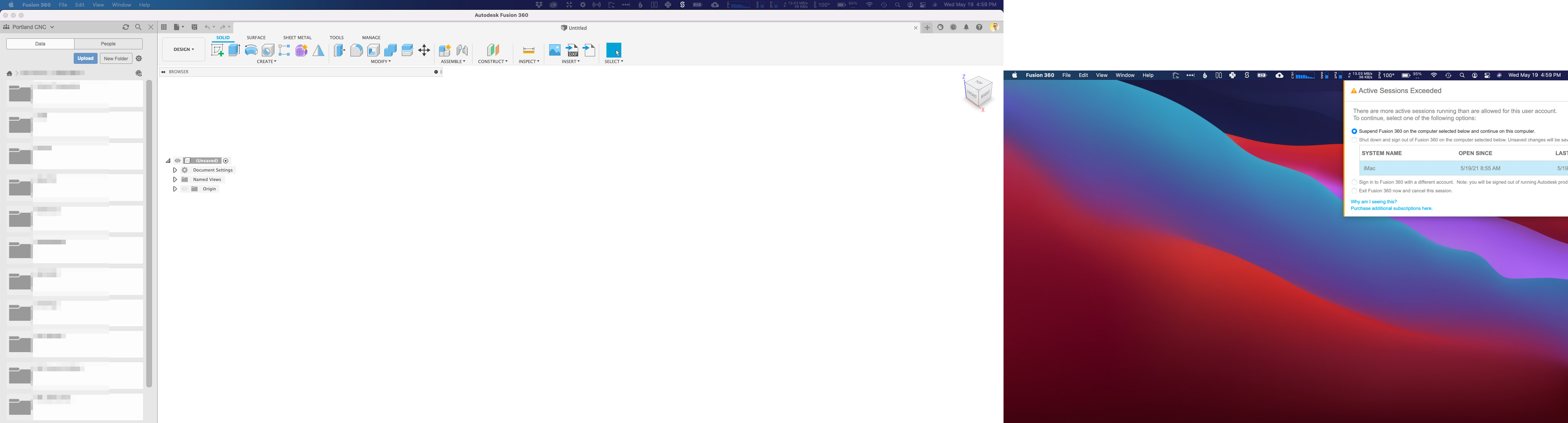 Fusion incorrectly positions browser menu and toolbar/right click ...