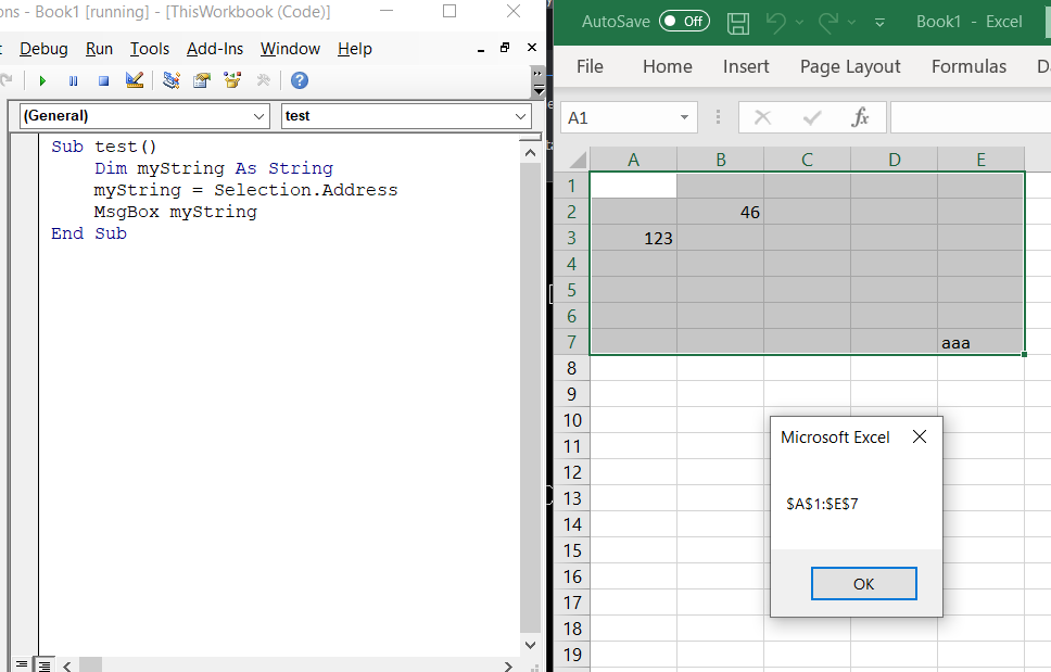 Copy text from selected range of Excel and Paste each cell value on ...