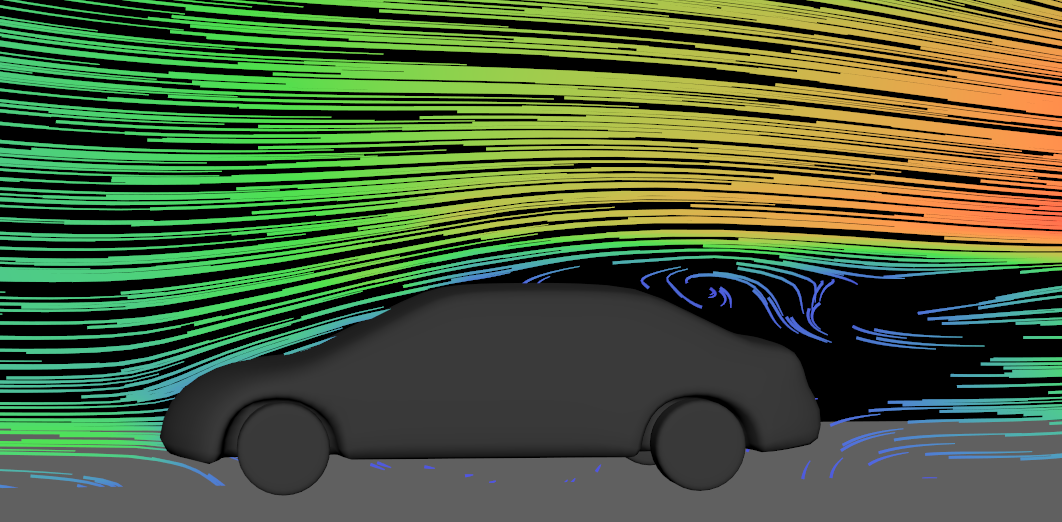 Aerodynamics effect - air stream effect around a car by bifrost aero ...