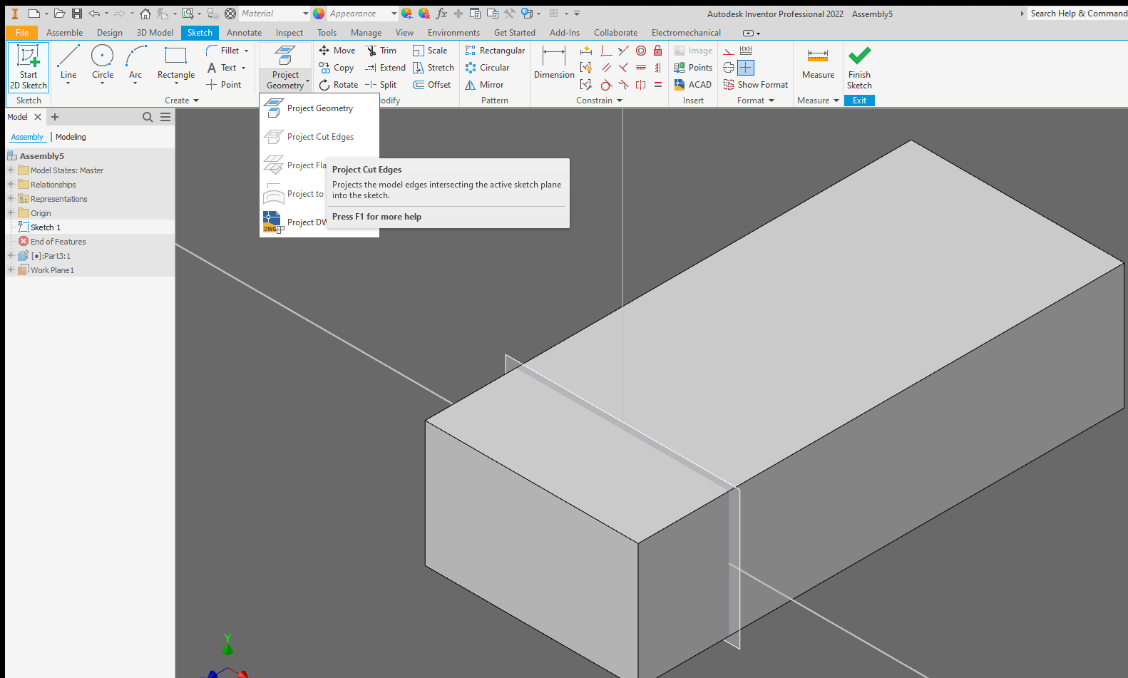 Project Cut Edges in Assembly-here we go again... - Autodesk Community