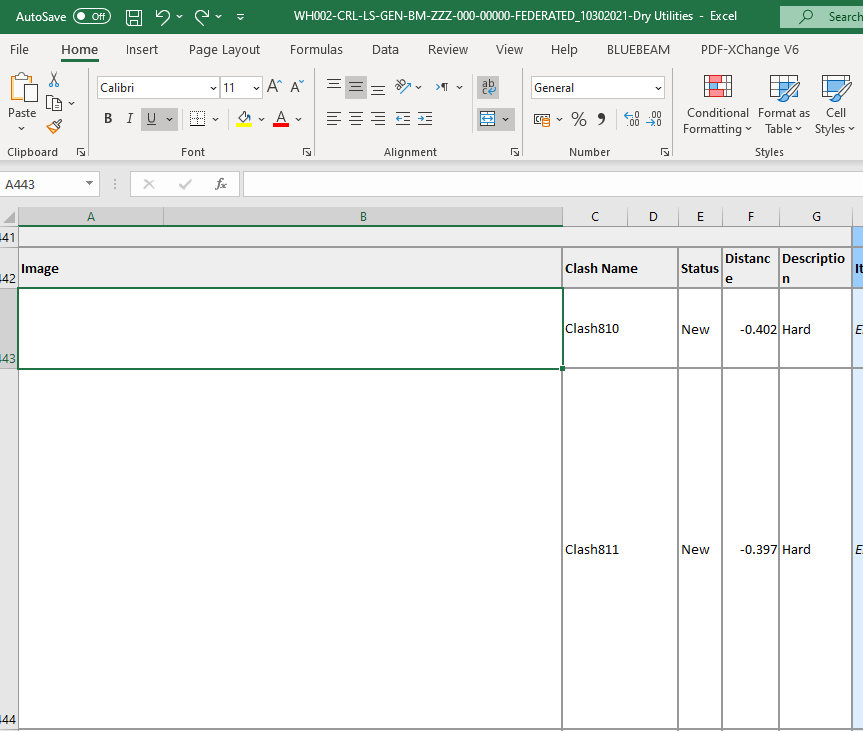 Clash report to Excel images disappear - Autodesk Community