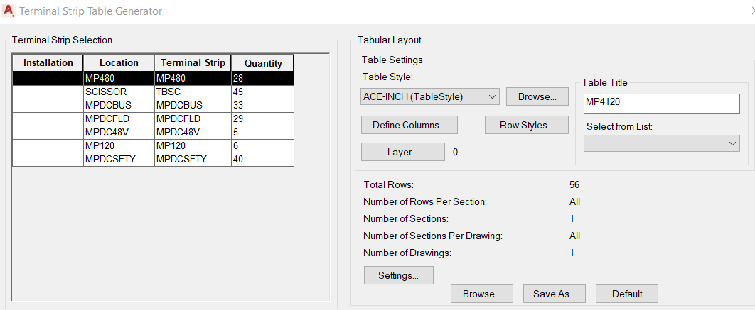 Terminal Strip Generator Data extraction - Autodesk Community