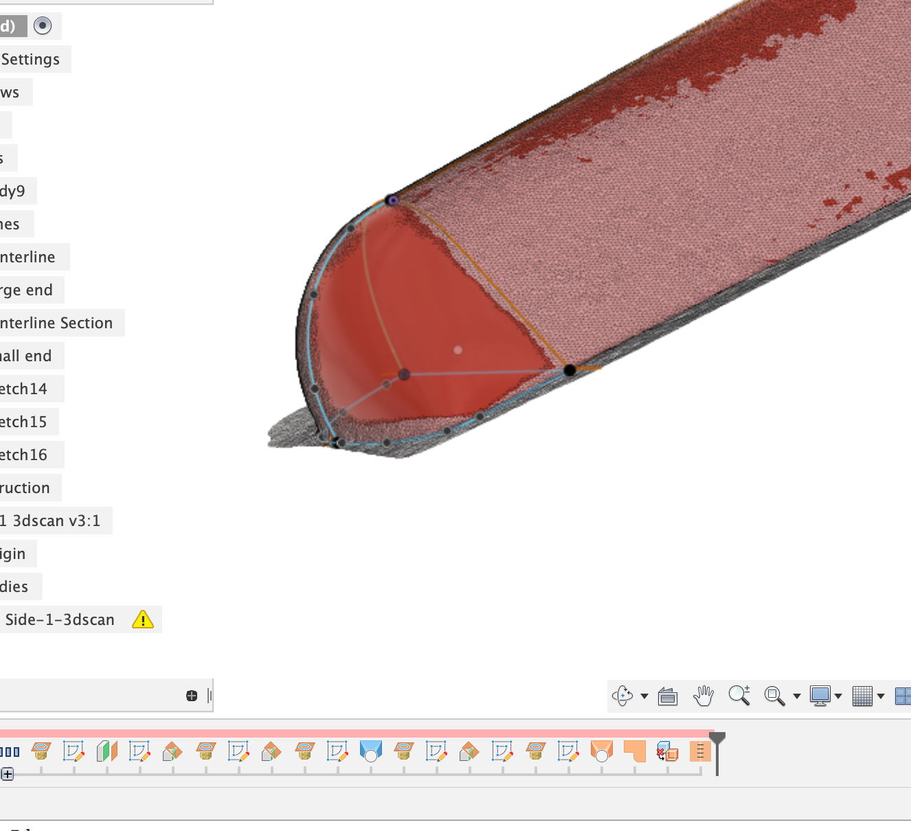 Solved: How to reverse engineer 3d scan of endcap ... like a revolve loft would be great ...