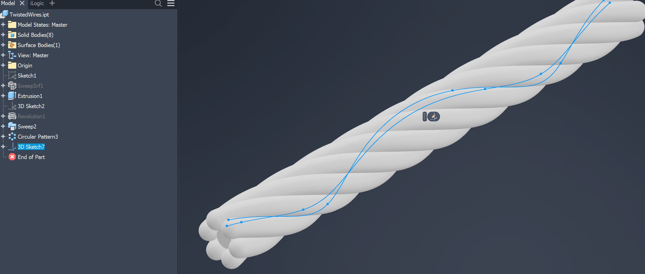 Solved: Splitting the surface after sweep command - Autodesk Community