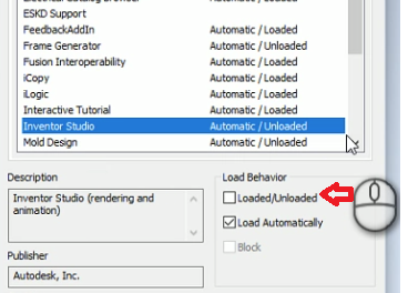 Inventor does not load Inventor Studio - Autodesk Community