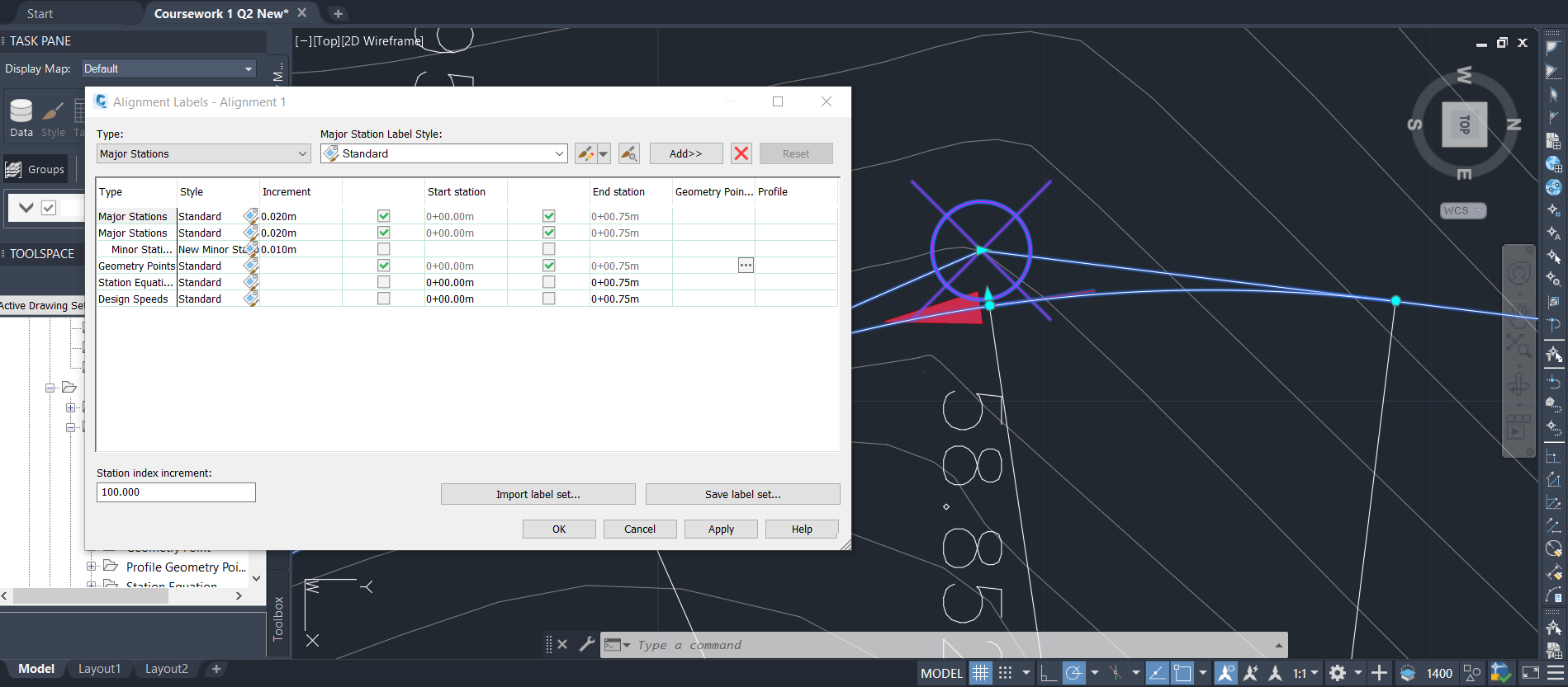 Solved: How to Show Stationing Labels for Road Alignment - Autodesk Community