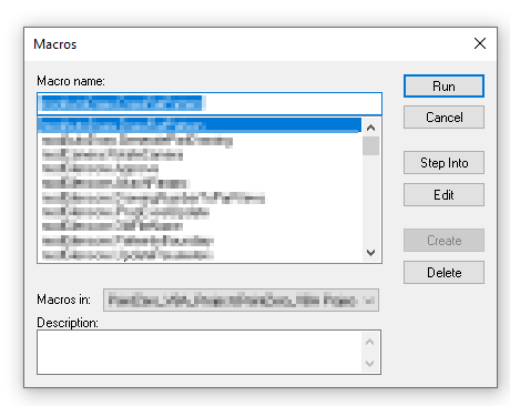 Solved: Run VBA Macro from VBE by name? - Autodesk Community
