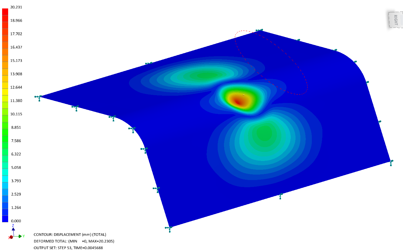 Solved: Non-linear Transient Analysis Impact Test Case - Initial ...