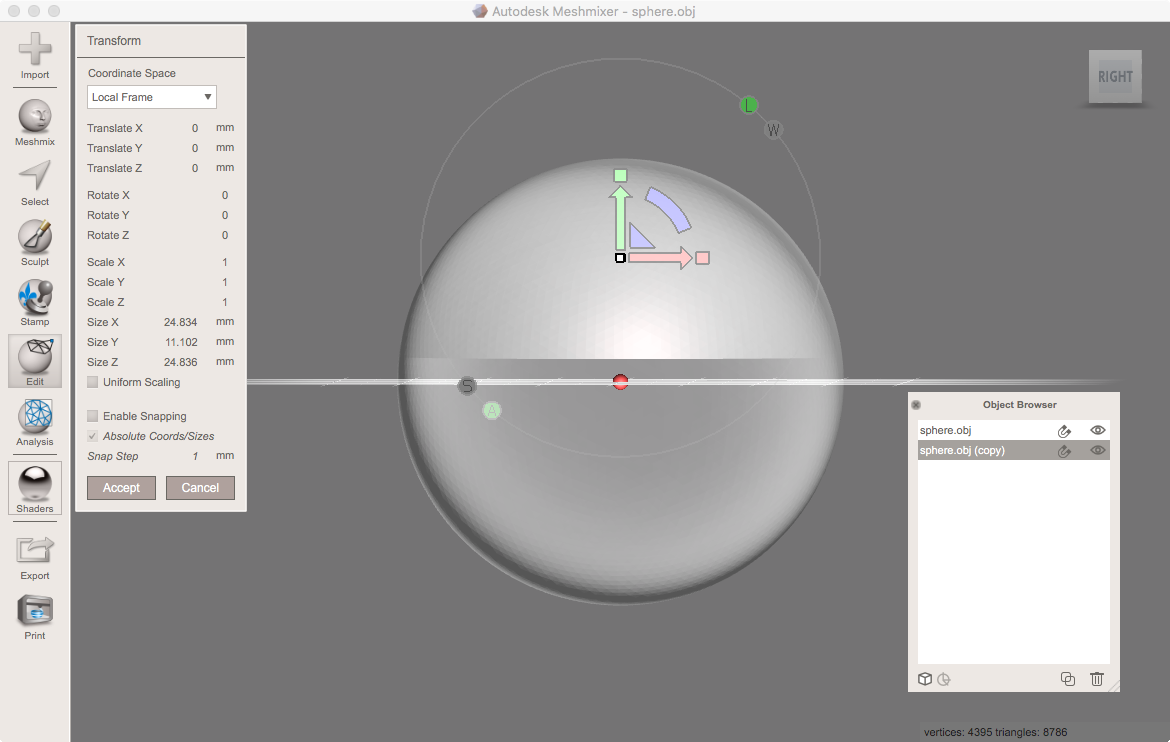 Cylidrical mesh deforming when adjusting angle and repeatedly opening transform menu - Autodesk ...