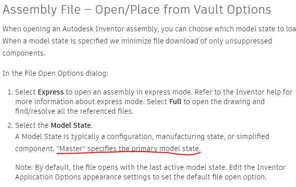 Solved: What is the primary model state? - Autodesk Community