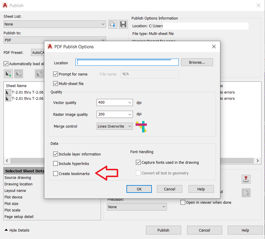 Solved: Publishing to PDF from Sheet Set "System Model" Bookmarks - Autodesk Community