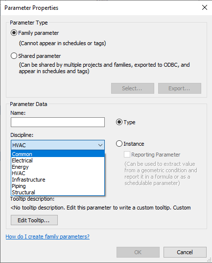 Parameter Properties Dialog and BuiltInParameters - Autodesk Community