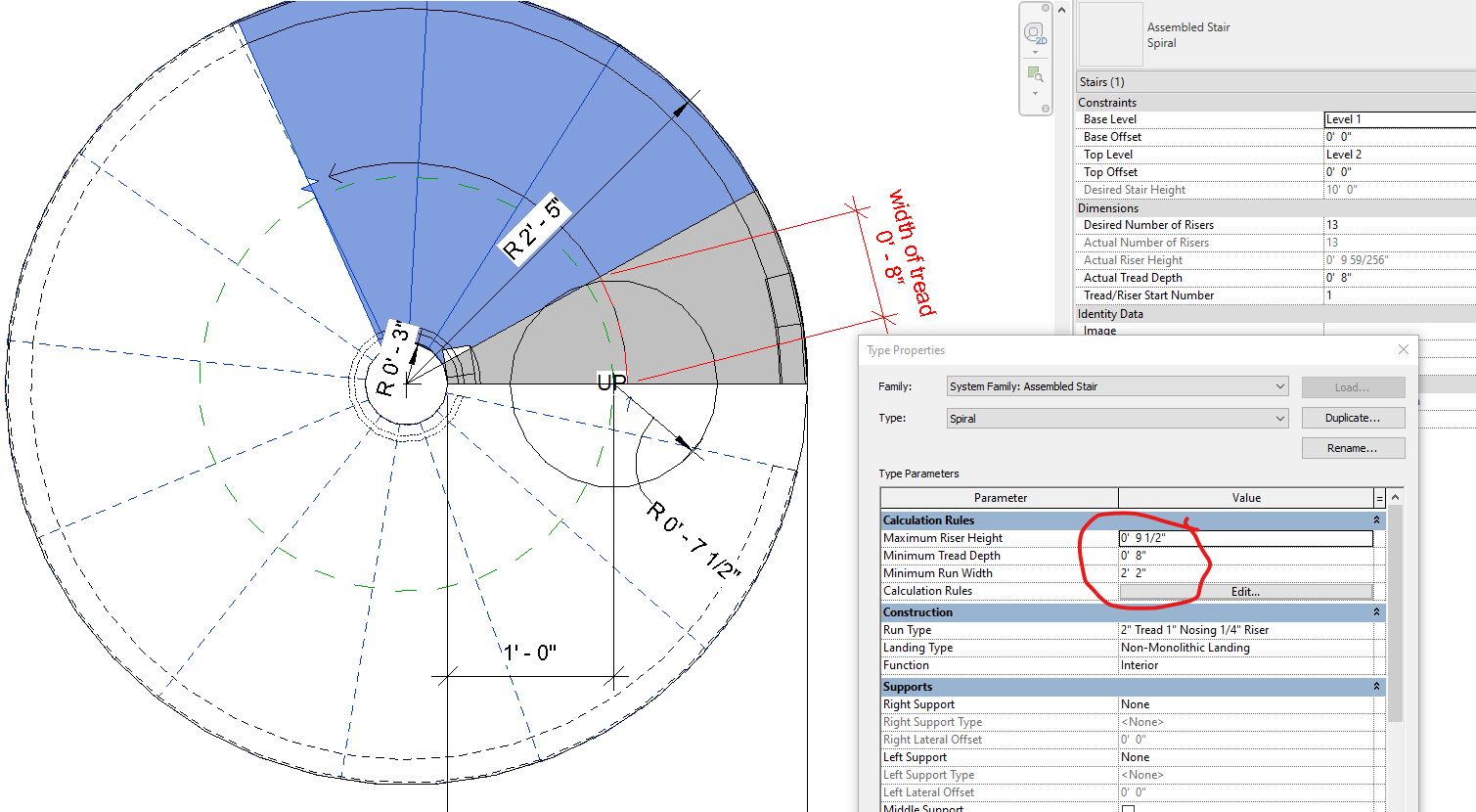 Solved: spiral stair settings - Autodesk Community