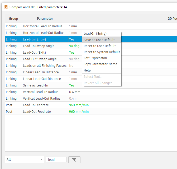 Solved: How do i change the milling defaults? - Autodesk Community
