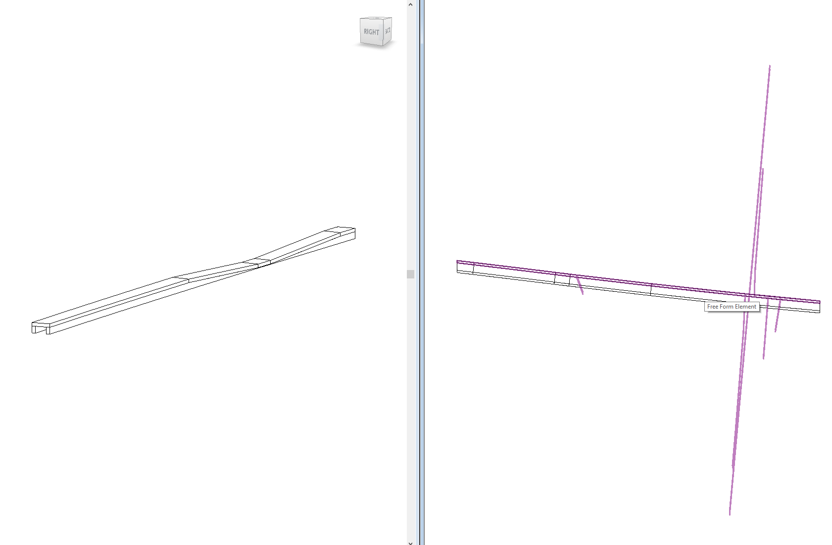 Free form elements appear with jagged lines in plan view - Autodesk ...
