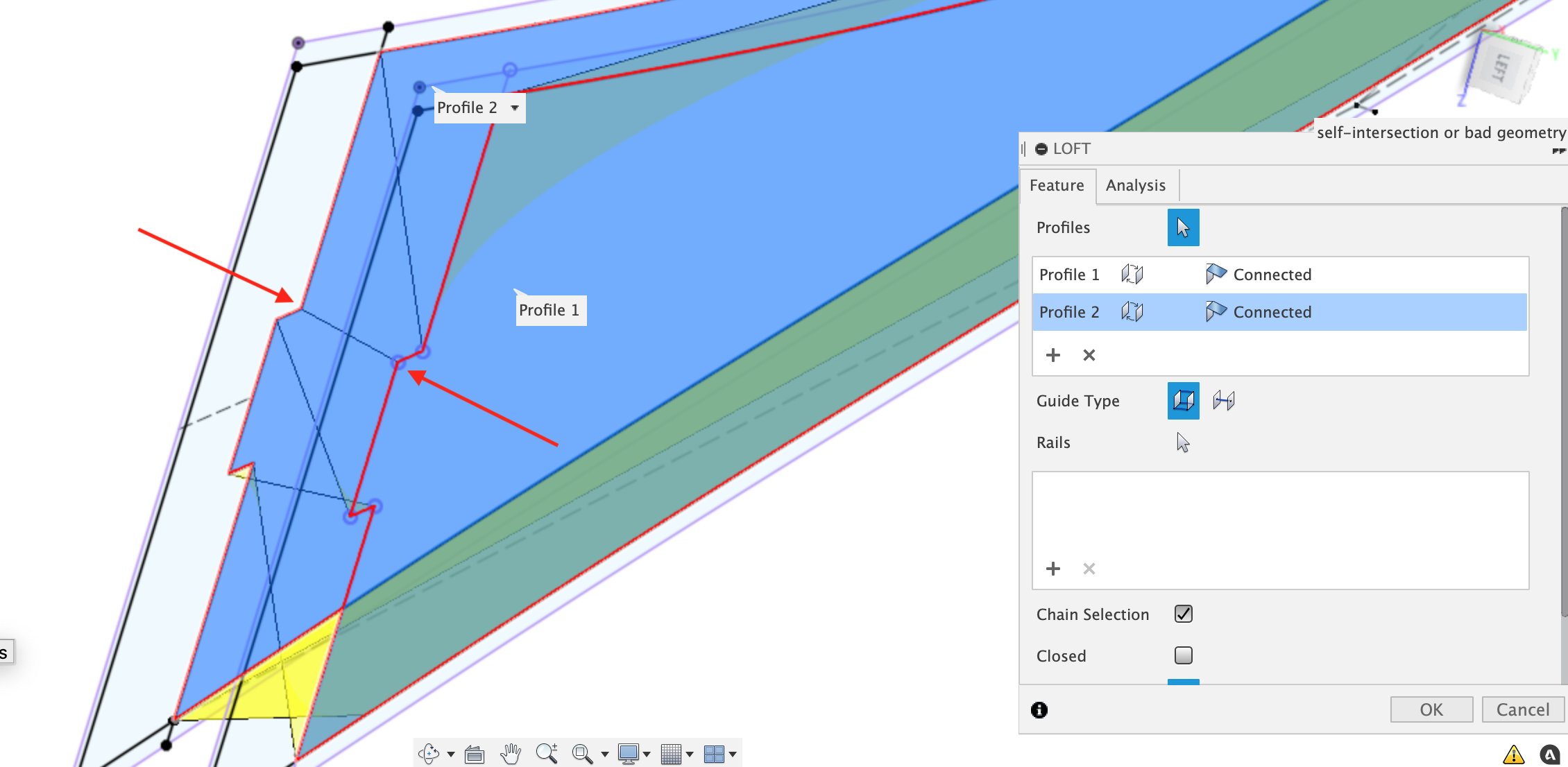 Solved: Self intersecting loft when using offset contour - Autodesk ...