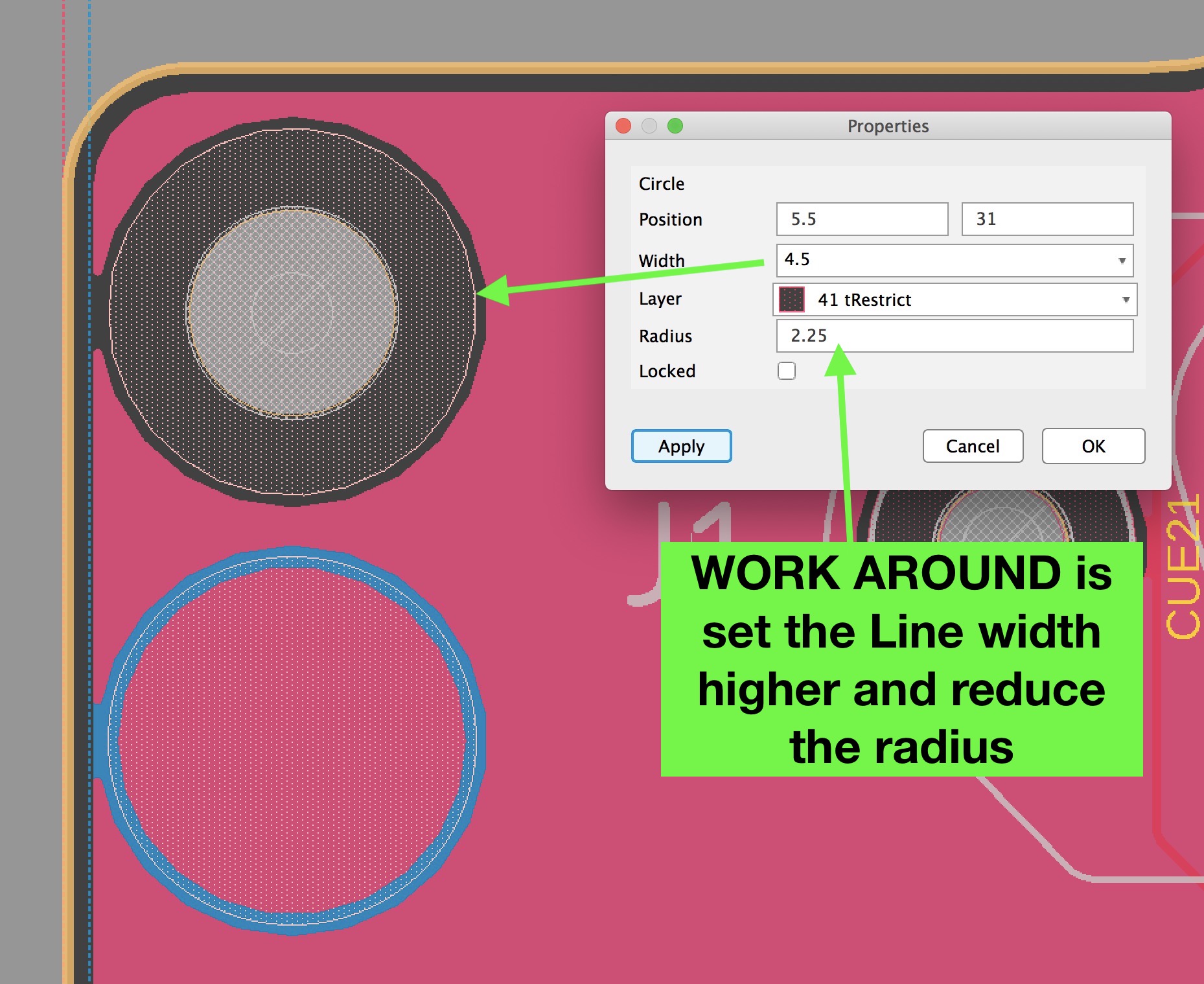 draw a circle on tRestrict layer - Autodesk Community