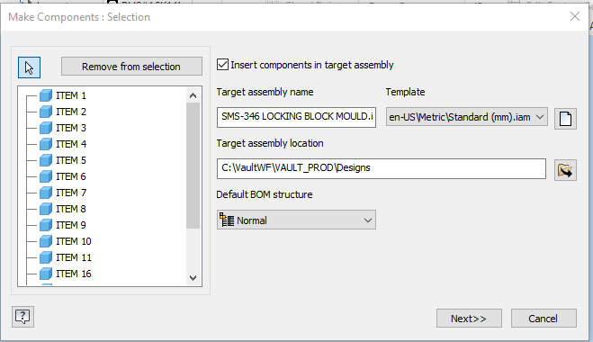 Solved: Template not found for Make Components - Autodesk Community