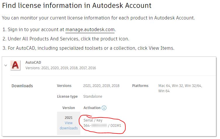 Serial number - Autodesk Community