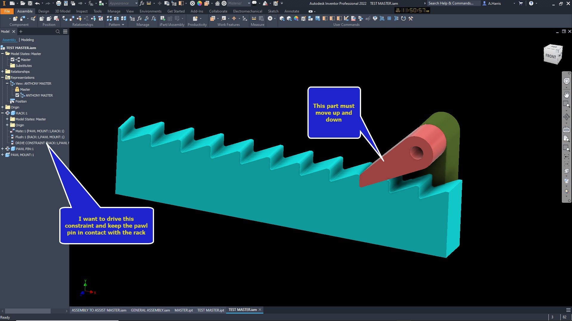 Solved: Spring action on a part - Autodesk Community