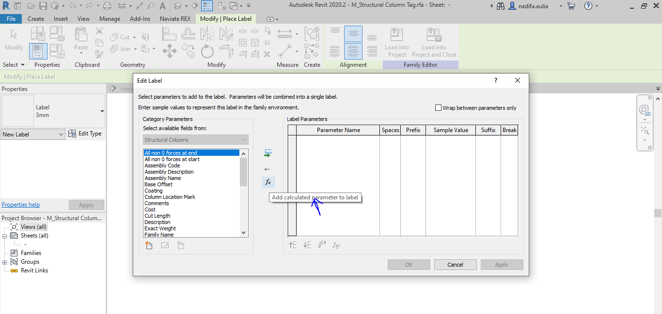 Create Label Annotation for 0.25 Length Beam or Column - Autodesk Community