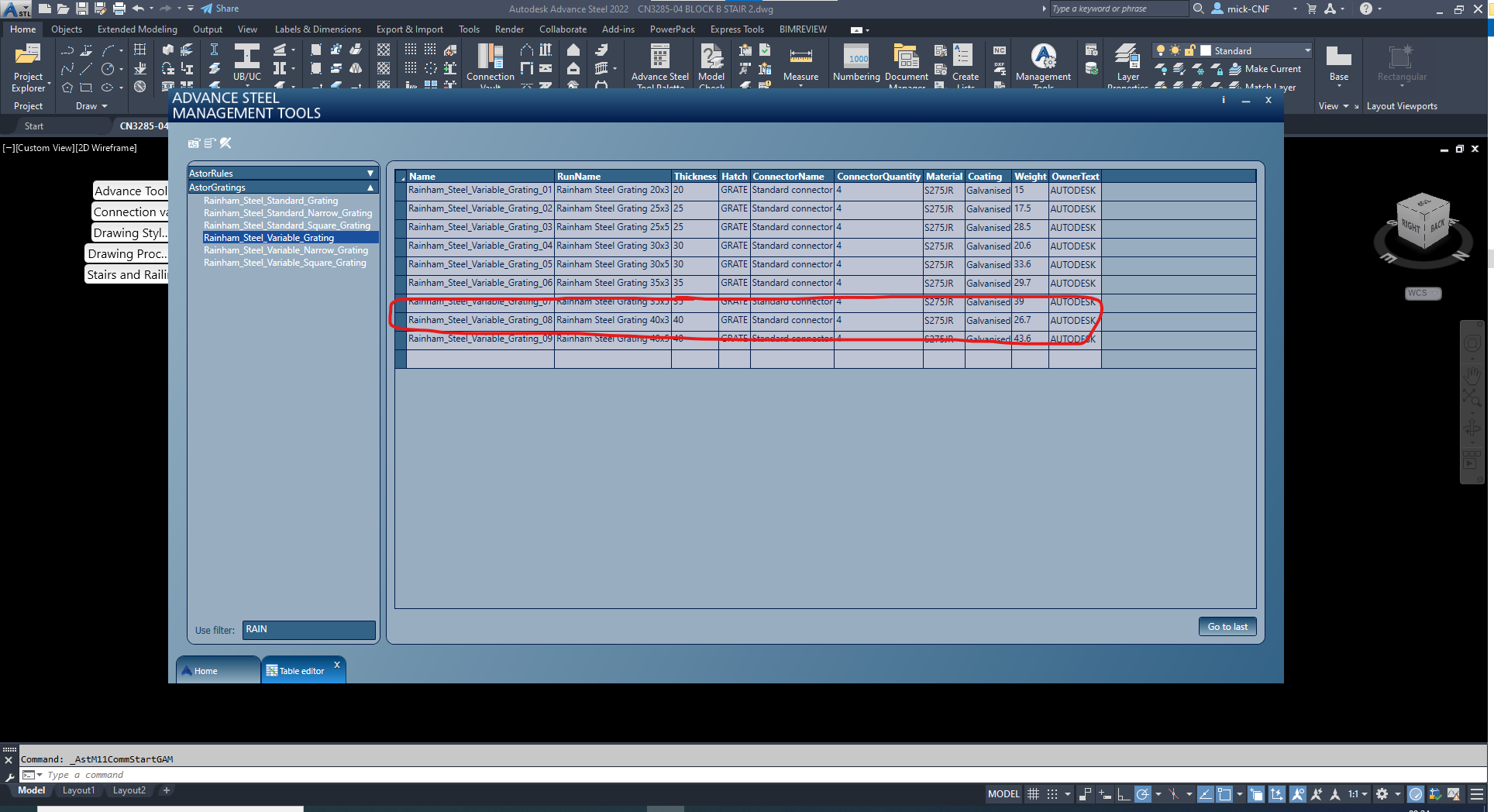 Solved: Grating - wrong dimensions and weight in detail drawing - Autodesk Community