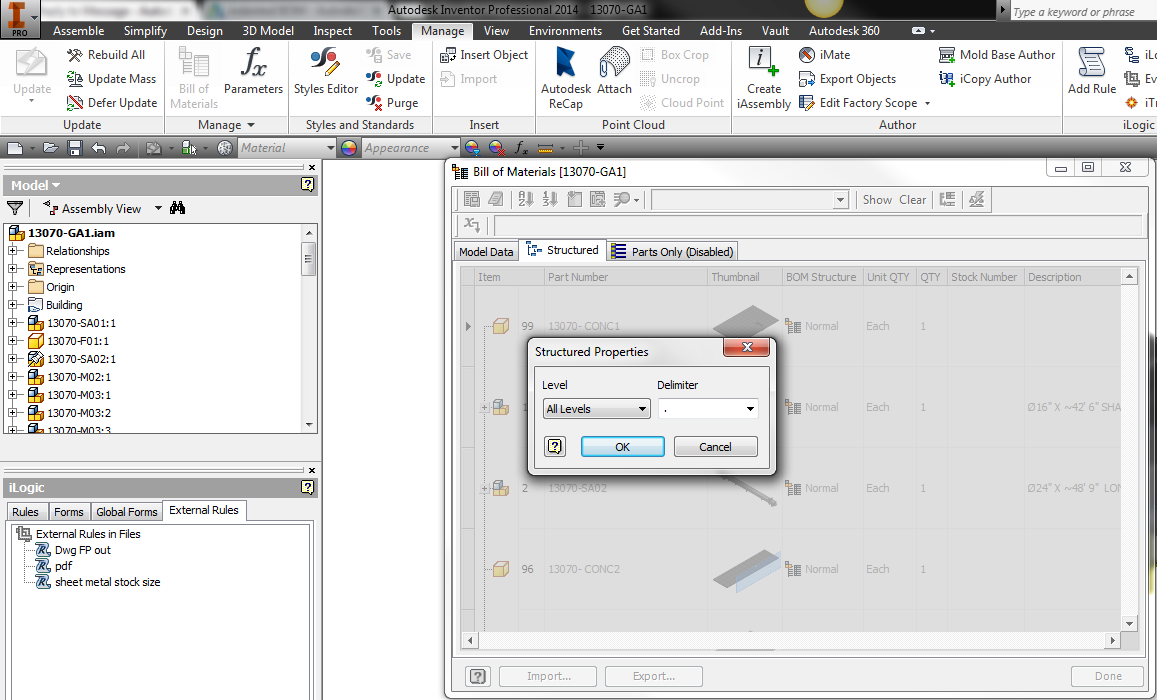 How to Place Indented BOM on iAssembly drawing - Autodesk Community