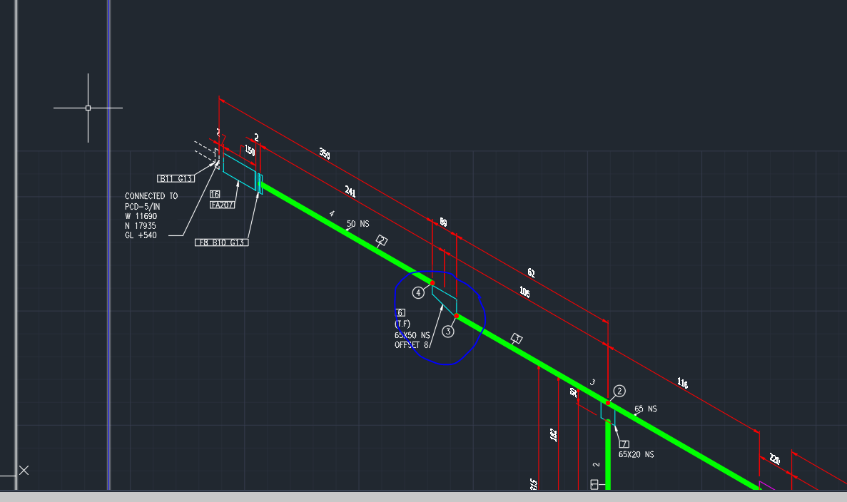 why the result of isometric of reducer eccentric is not align ...