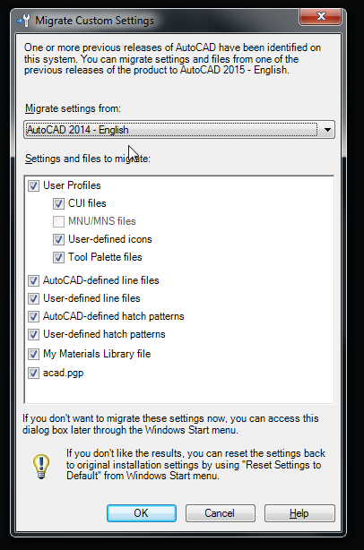 Migrate Custom Settings Autodesk Community