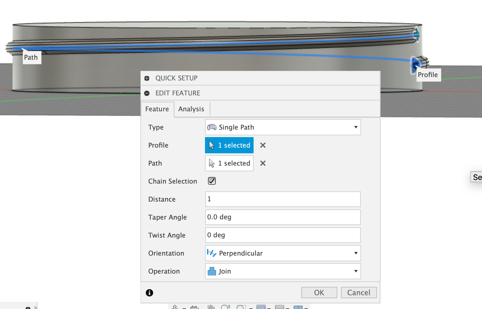 Solved: Custom Thread Design help. Failure adding revolve cap at end of thread. - Autodesk Community