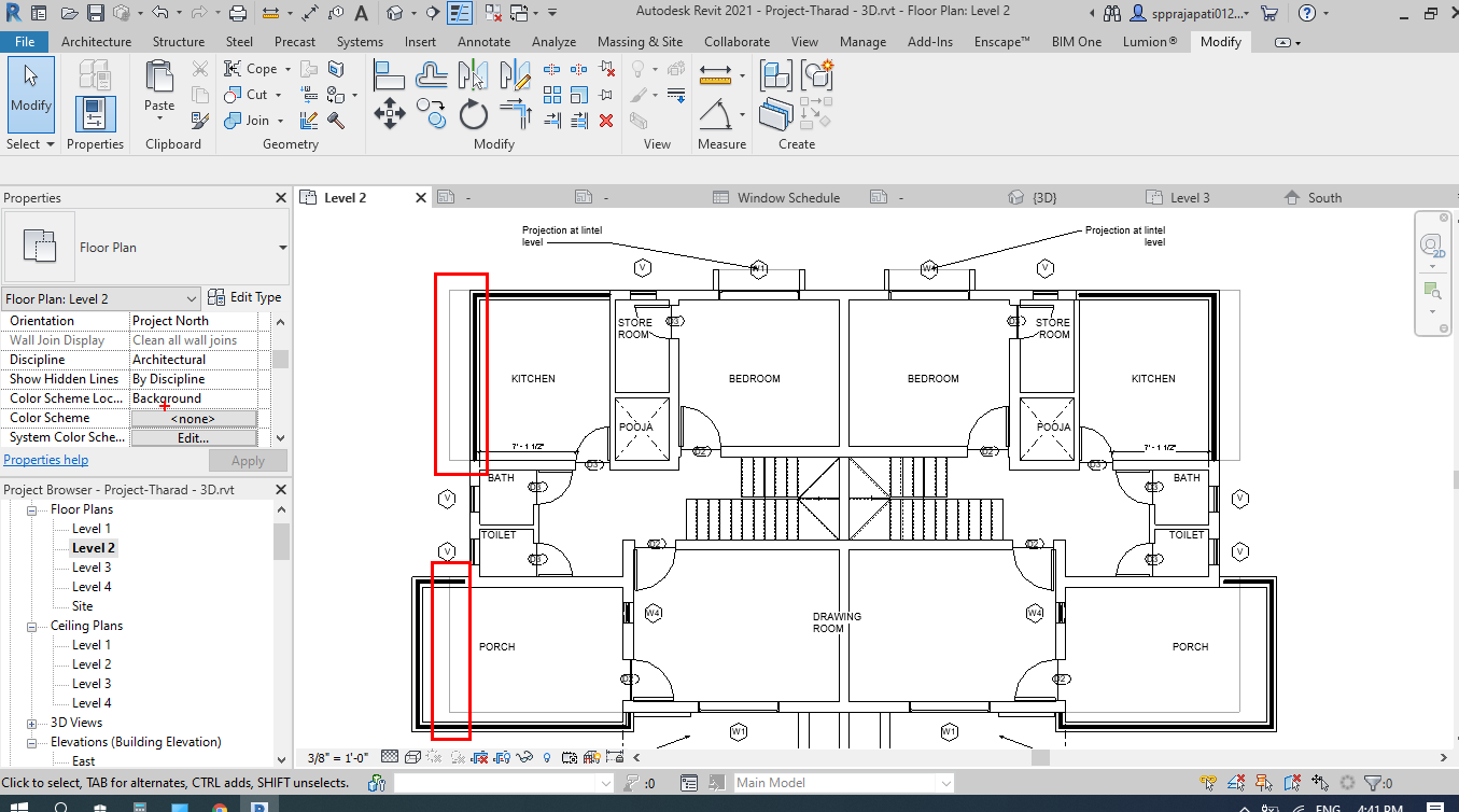 Level 3rd floor showing in Level 2 - Autodesk Community